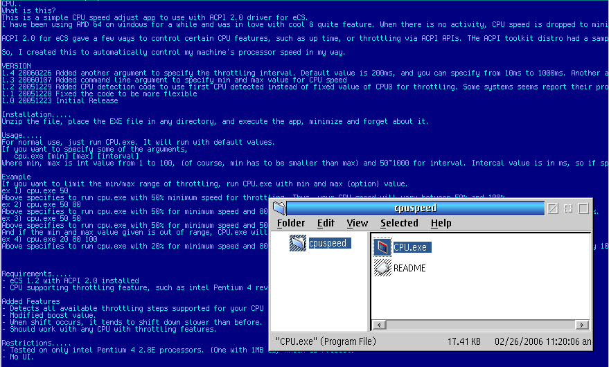CPU Speed | eCSoft/2