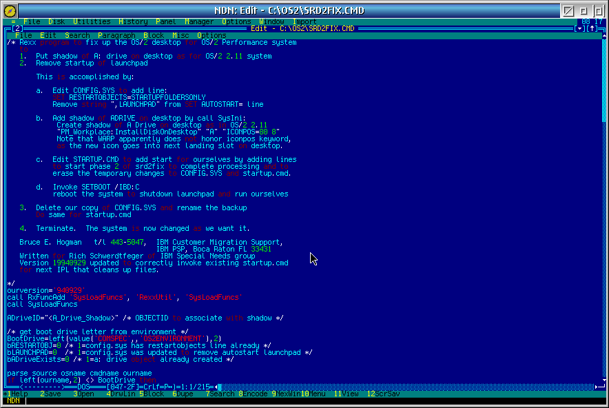 Necromancer's DOS Navigator (NDN) | eCSoft/2