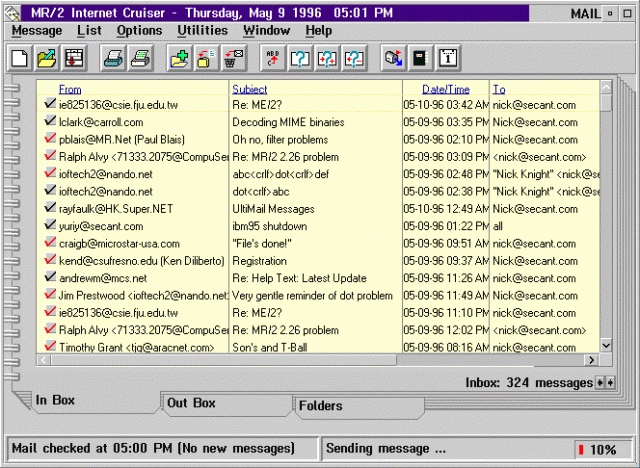 MR/2 ICE (Internet Cruiser EMail) | eCSoft/2